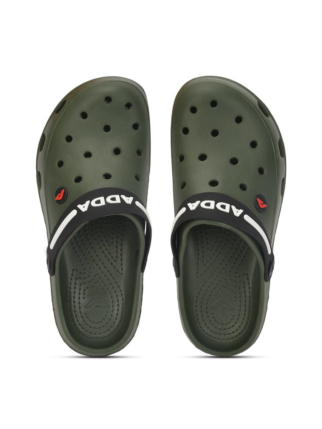 Buy Adda Men Brand Logo Printed Rubber Clogs - Flip Flops for Men ...