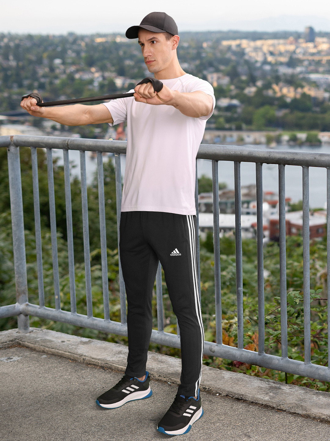 Buy ADIDAS Men Solid 3 Striped Track Pants - Track Pants for Men ...