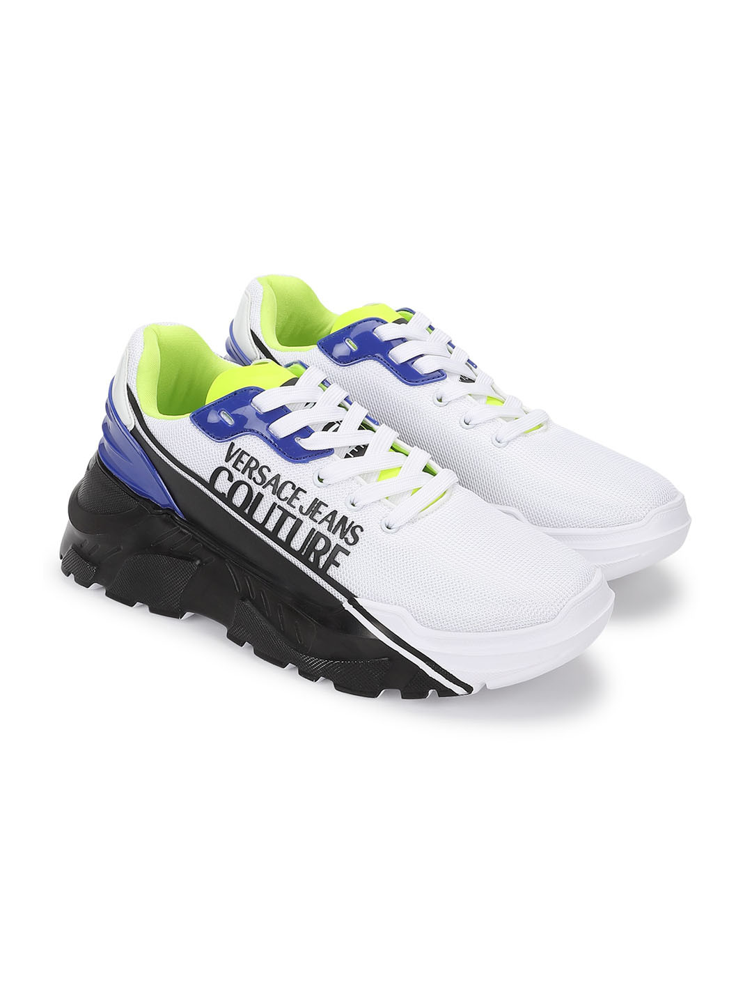 Buy Versace Jeans Couture Men Colourblocked Mesh Comfort Insole Basics ...