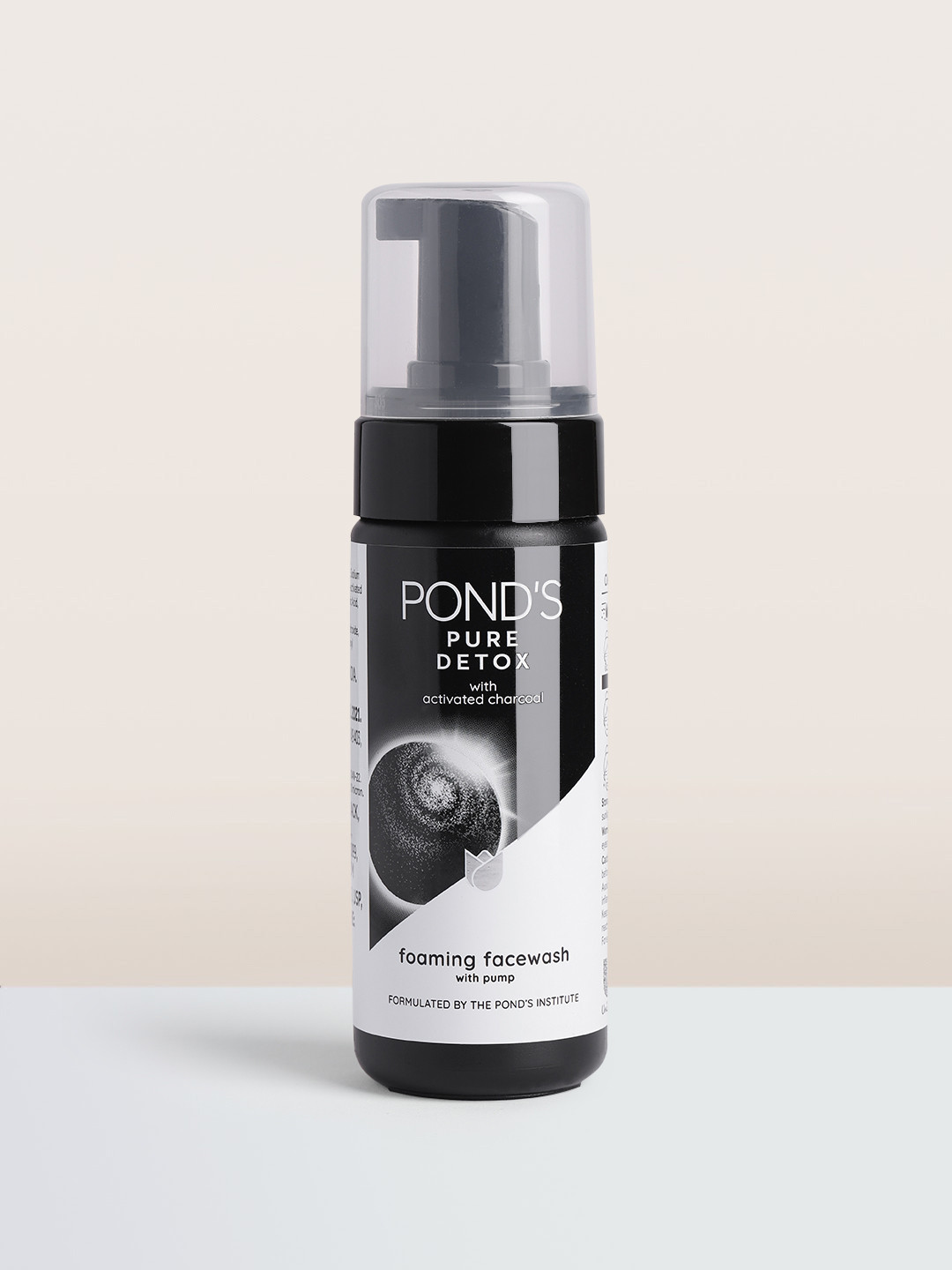 Buy Ponds Pure Detox Foaming Pump Face Wash With Activated Charcoal 150 ...
