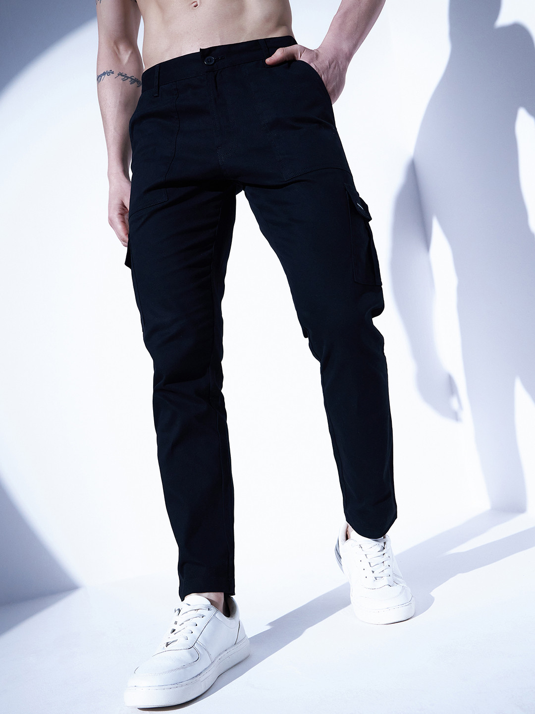 Buy Hubberholme Men Easy Wash Cargo Trousers - Trousers for Men ...