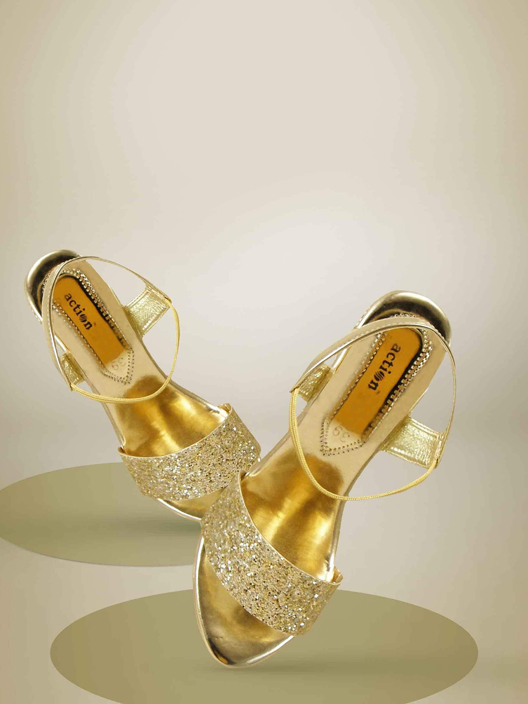 Buy Action Embellished Open Toe Synthetic Platform Heels - Heels for ...