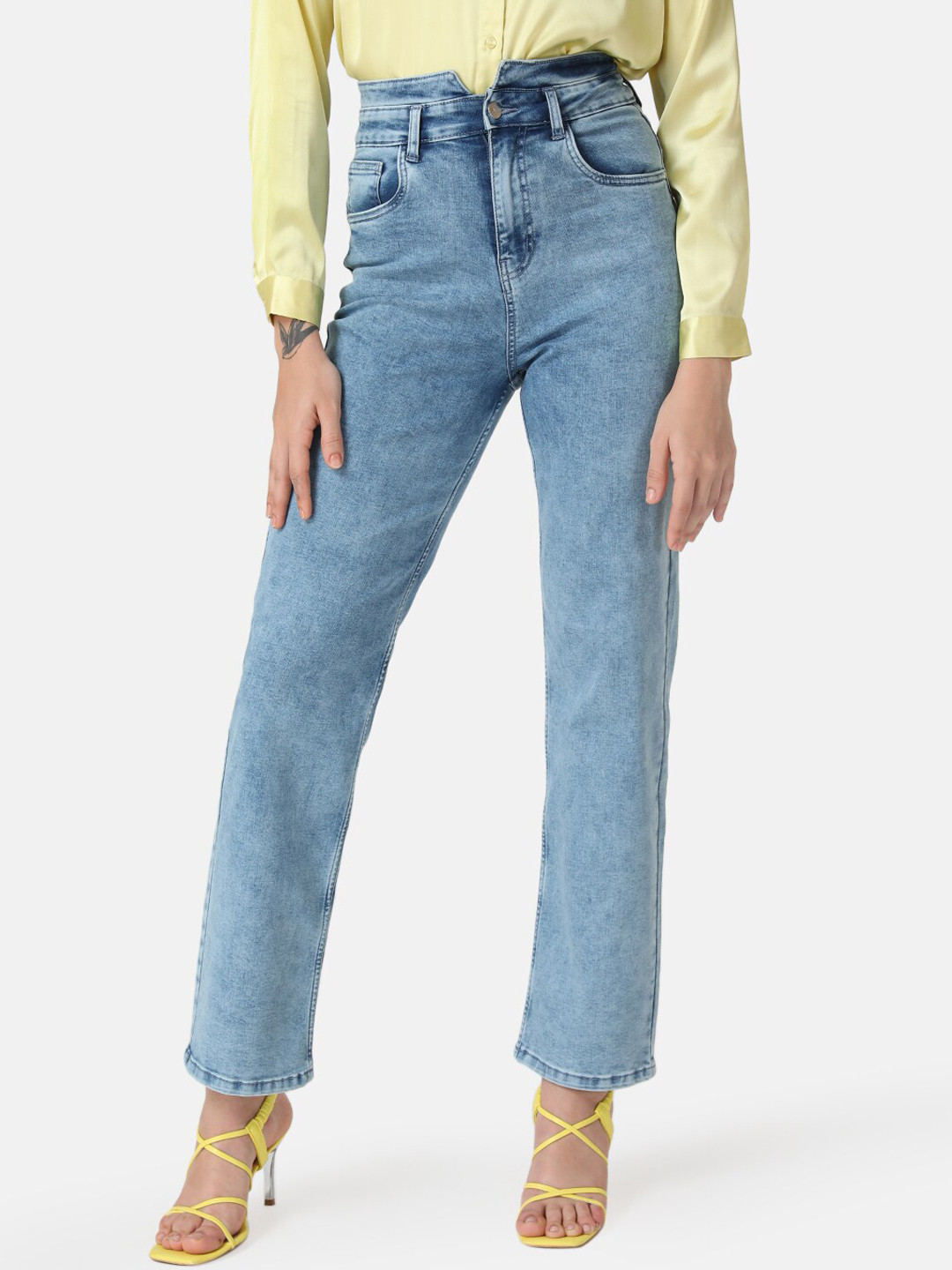 Buy Kazo Women High Rise Light Fade Jeans - Jeans for Women 22446058 ...