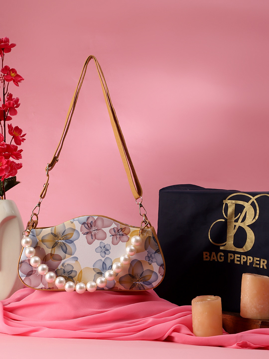 Buy Bag Pepper Women Floral Printed Structured Sling Bag - Handbags for ...