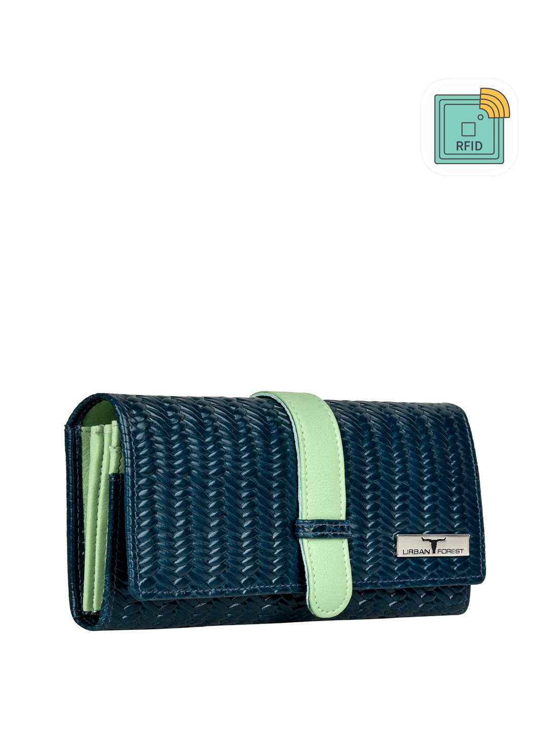 Buy URBAN FOREST Women Textured RFID Leather Two Fold Wallet - Wallets ...