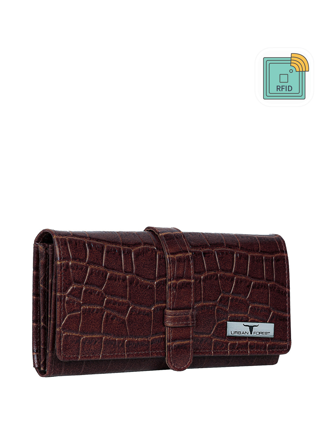 Buy URBAN FOREST Women Textured Leather Envelope Wallet - Wallets for ...