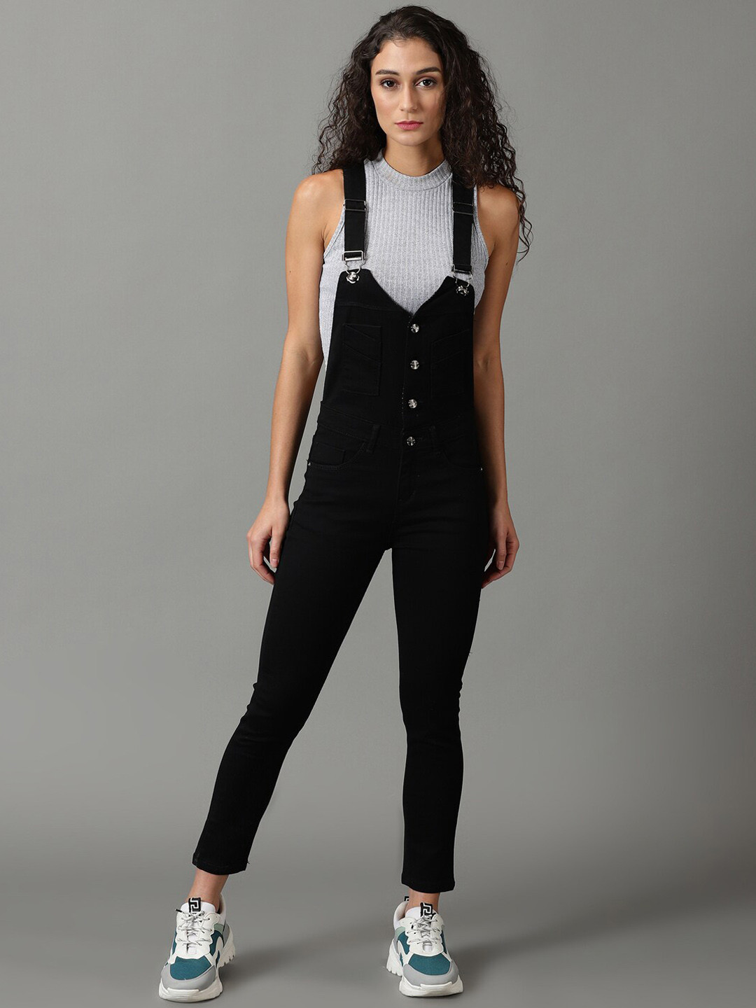 Buy SHOWOFF Slim Fit Cotton Dungaree - Dungarees for Women 22454870 ...