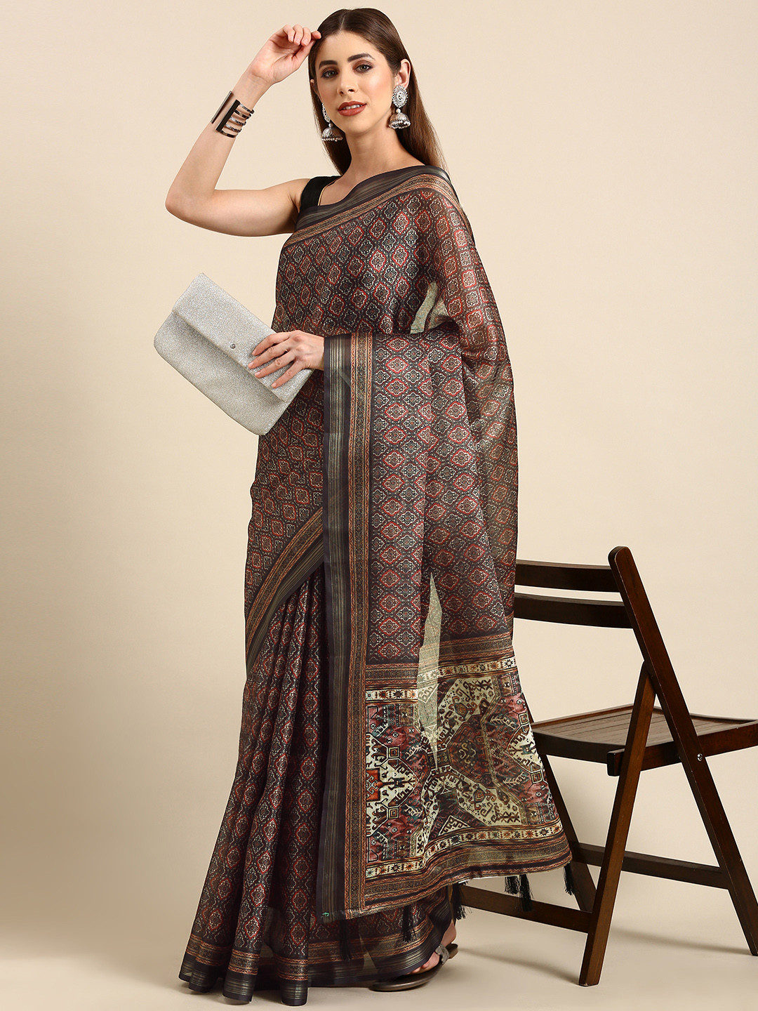 Buy SHANVIKA Ethnic Motifs Art Silk Saree - Sarees for Women 22455878 ...