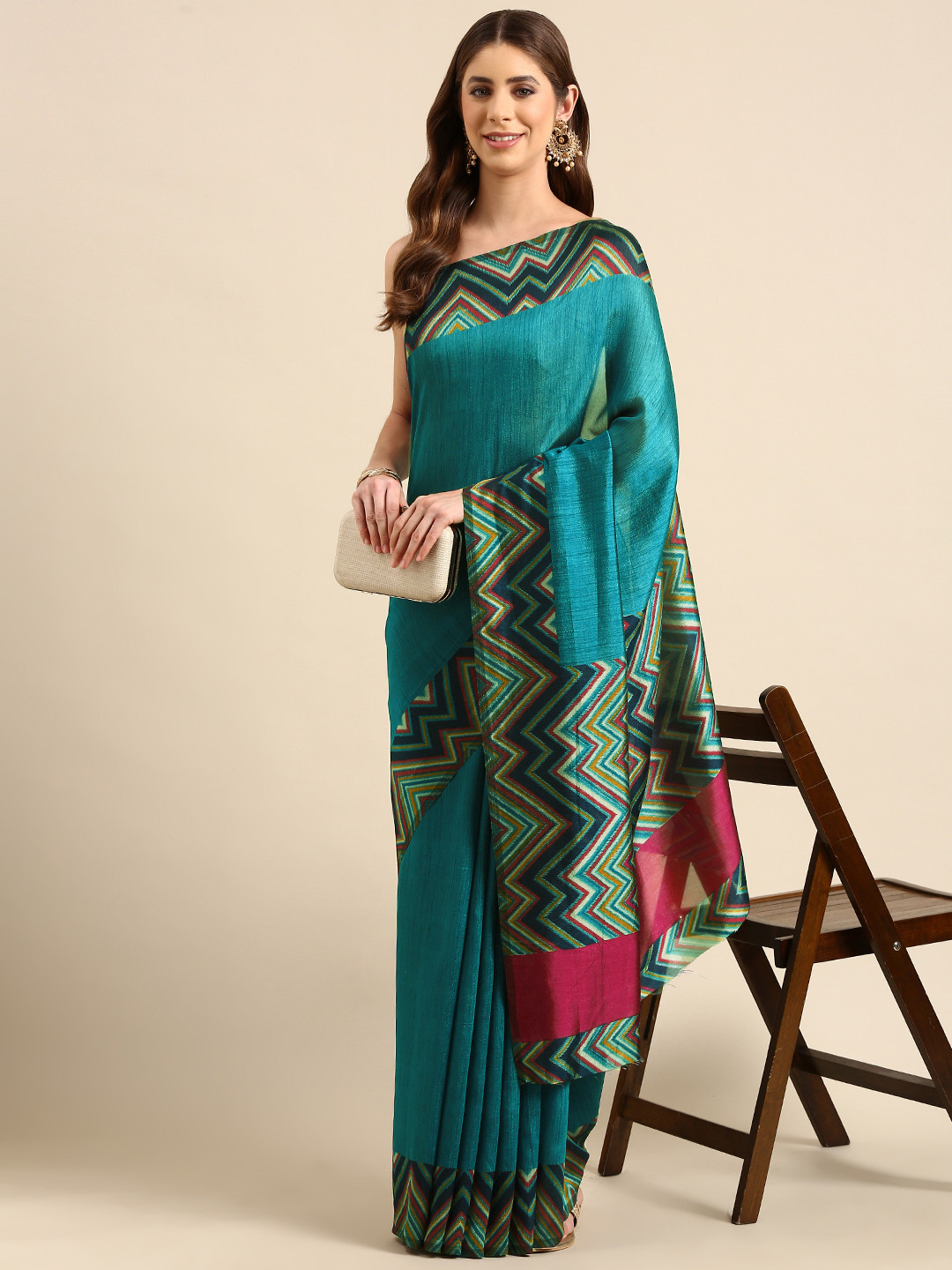 Buy SHANVIKA Printed Viscose Rayon Saree - Sarees for Women 22456016 ...