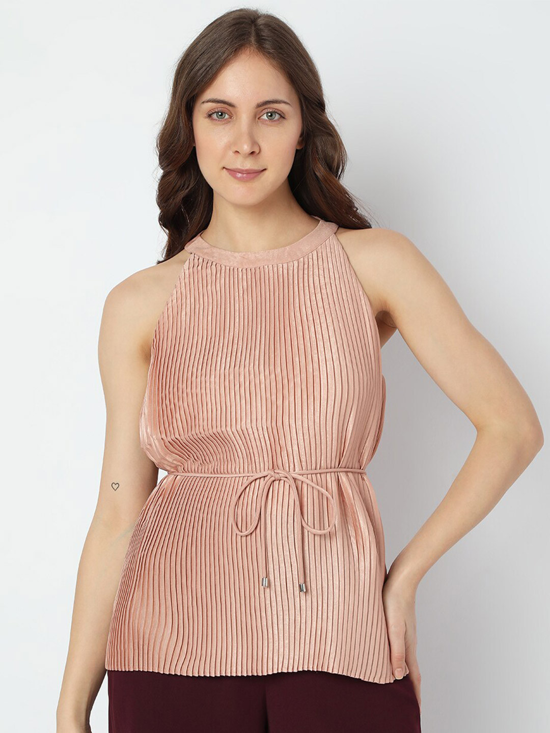 Buy Vero Moda Self Design Empire Top - Tops for Women 22459616 | Myntra