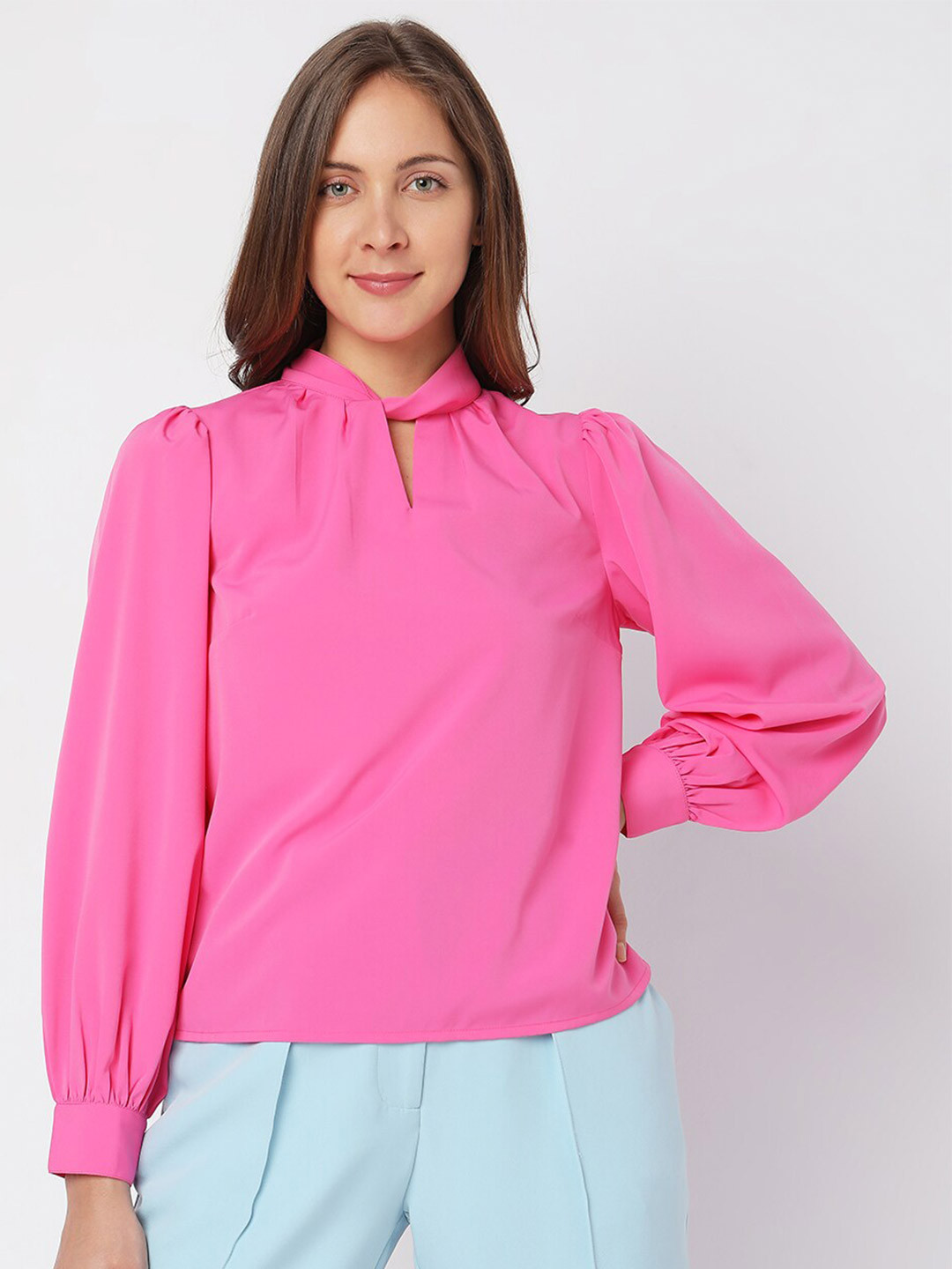 Buy Vero Moda Keyhole Neck Top - Tops for Women 22459648 | Myntra