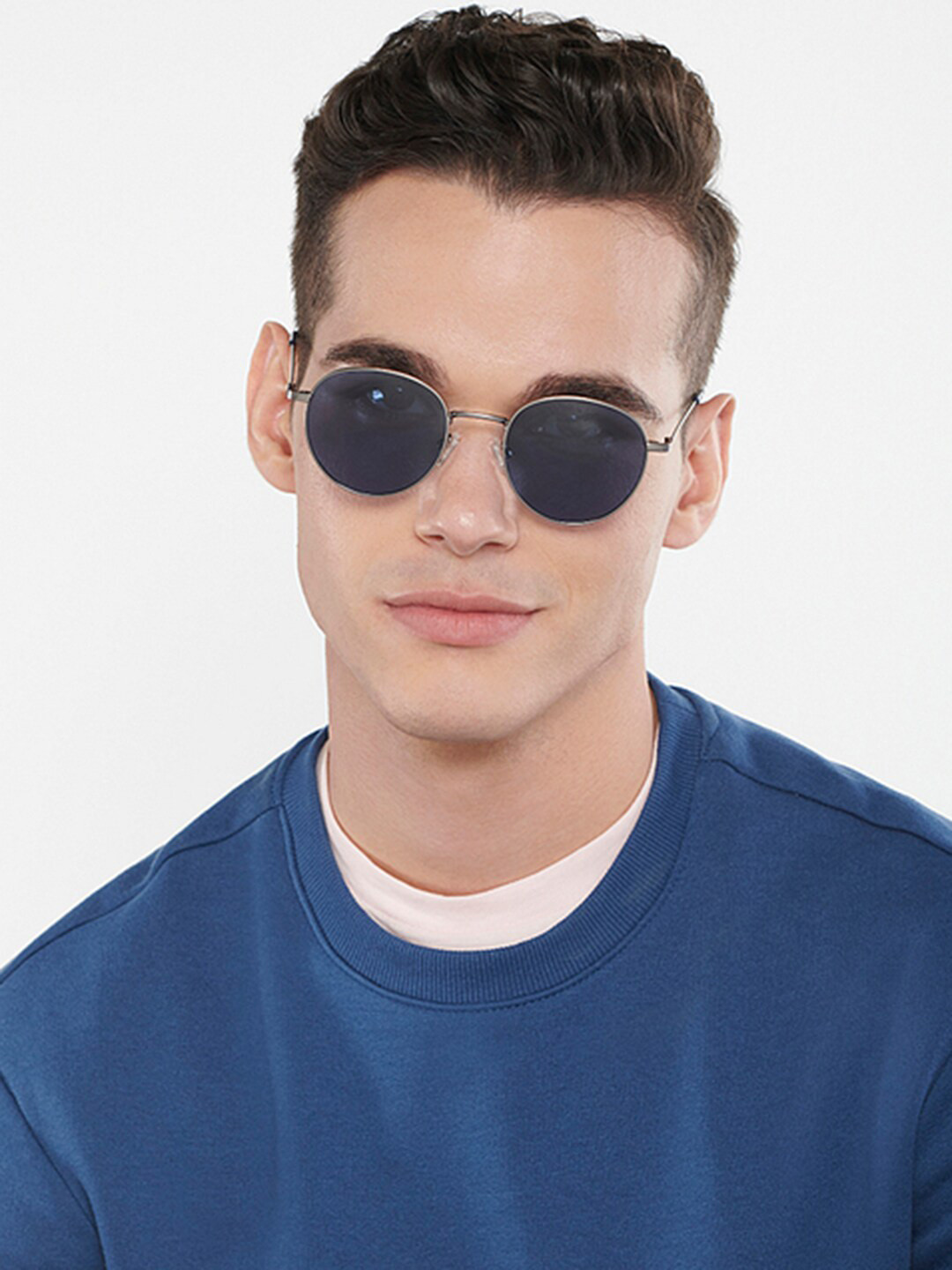 Buy Vincent Chase By Lenskart Men Round Sunglasses With Polarised And ...