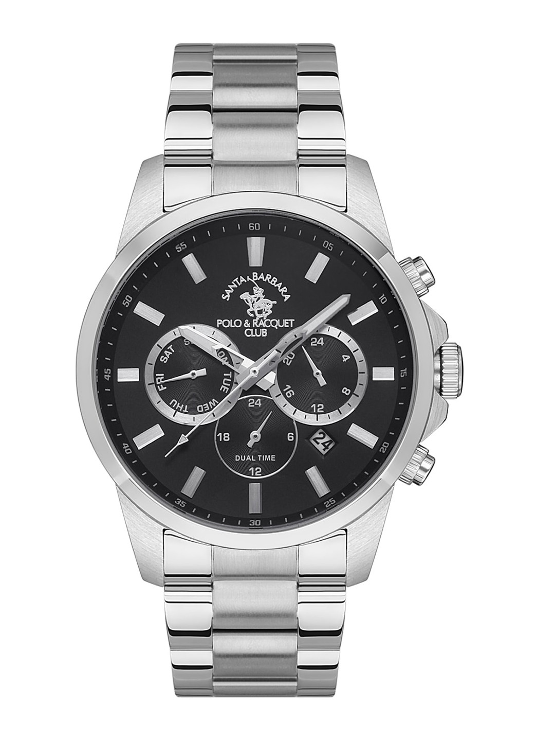 Buy SANTA BARBARA POLO & RACQUET CLUB Men Bracelet Style Straps Watch ...