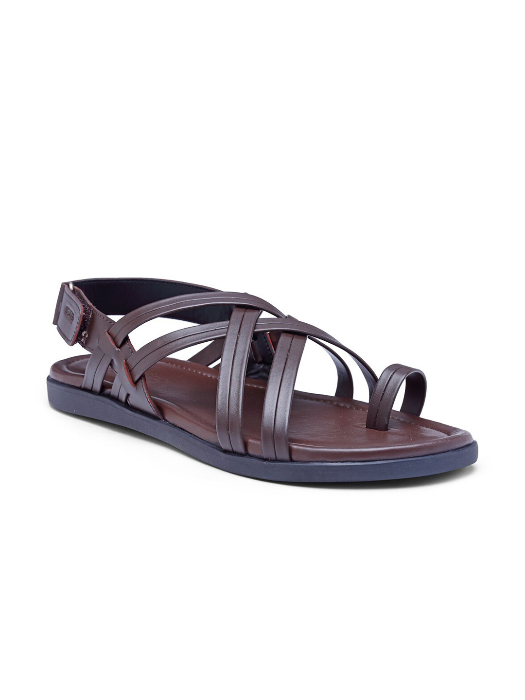Buy BEAVER Men Leather Comfort Sandals With Velcro - Sandals for Men ...