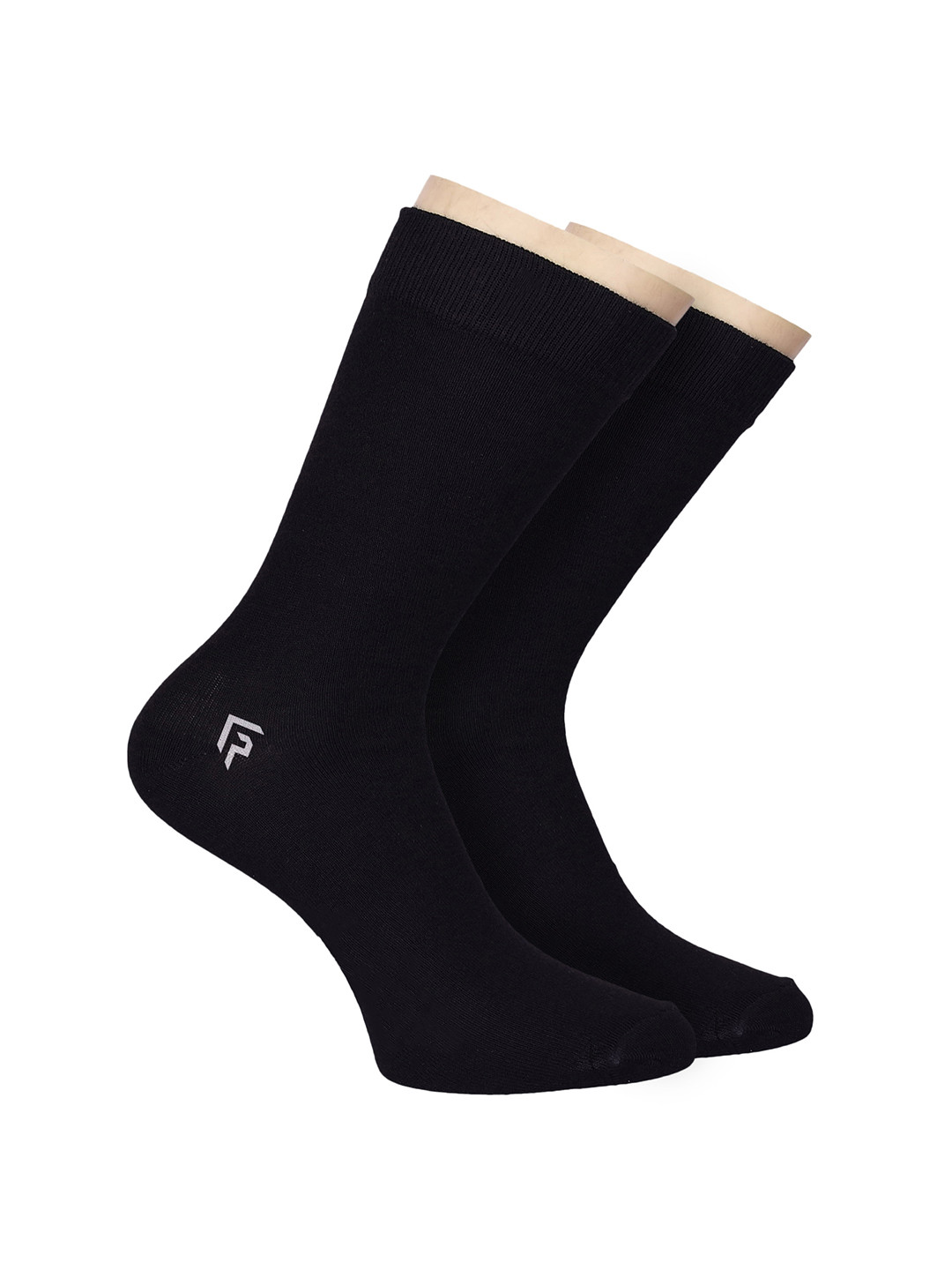 Buy FOOTPRINT Men 2 Pairs Anti Odour Organic Cotton Calf Length Solid ...