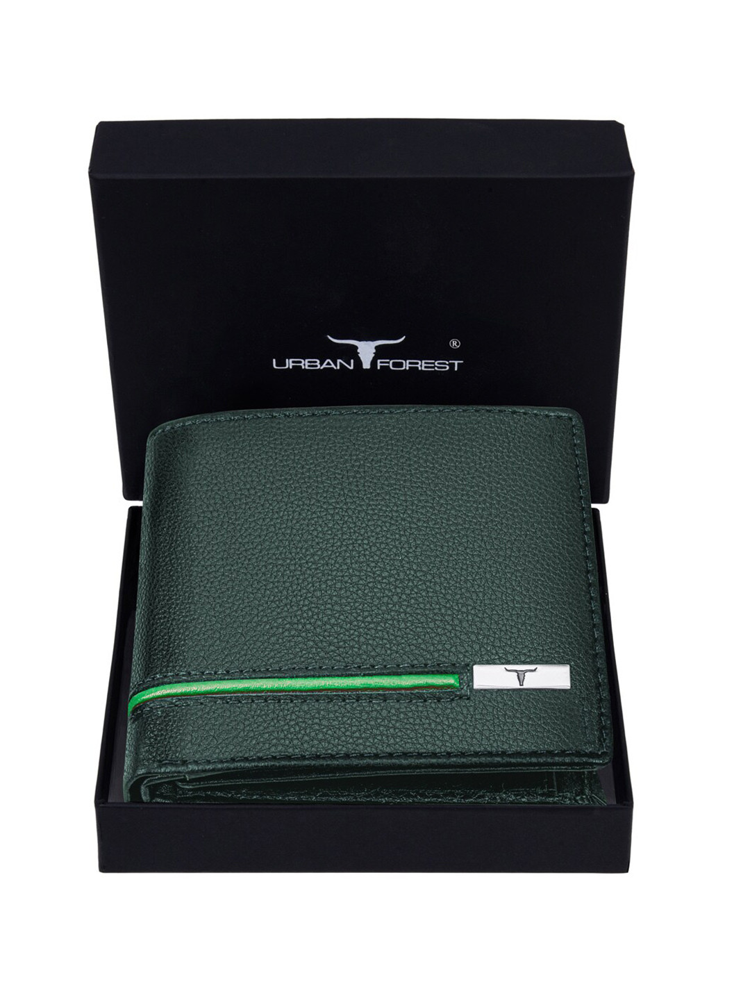 Buy URBAN FOREST Men Textured Leather RFID Blocking Two Fold Wallet ...