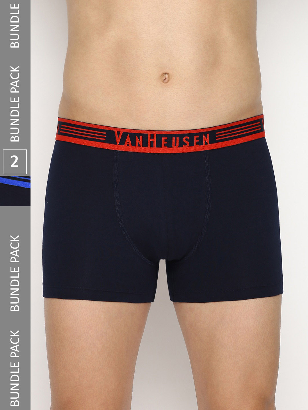 Buy Van Heusen Men Pack Of 2 Body Defining Fit Elastic Design Trunks ...