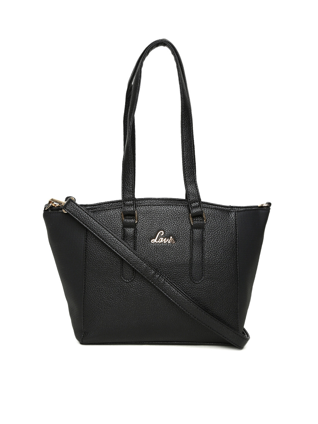 Buy Lavie Black Solid Shoulder Bag - Handbags for Women 2247058 | Myntra