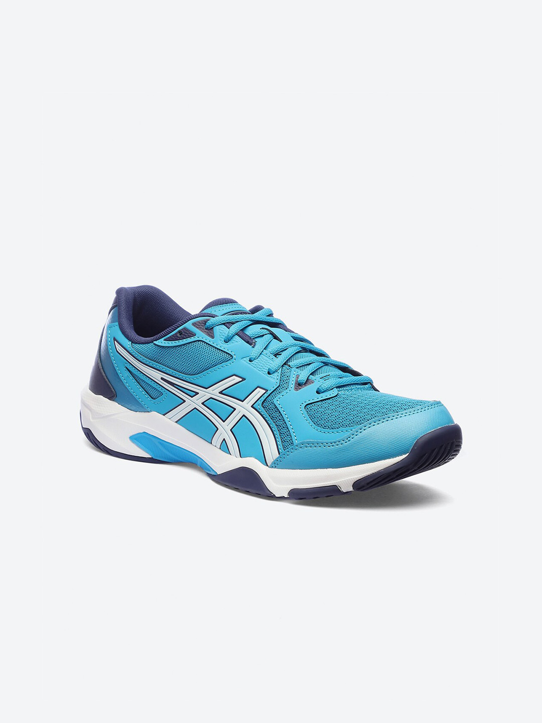 Buy ASICS Men Blue GEL ROCKET 10 Indoor Sports Shoes - Sports Shoes for ...