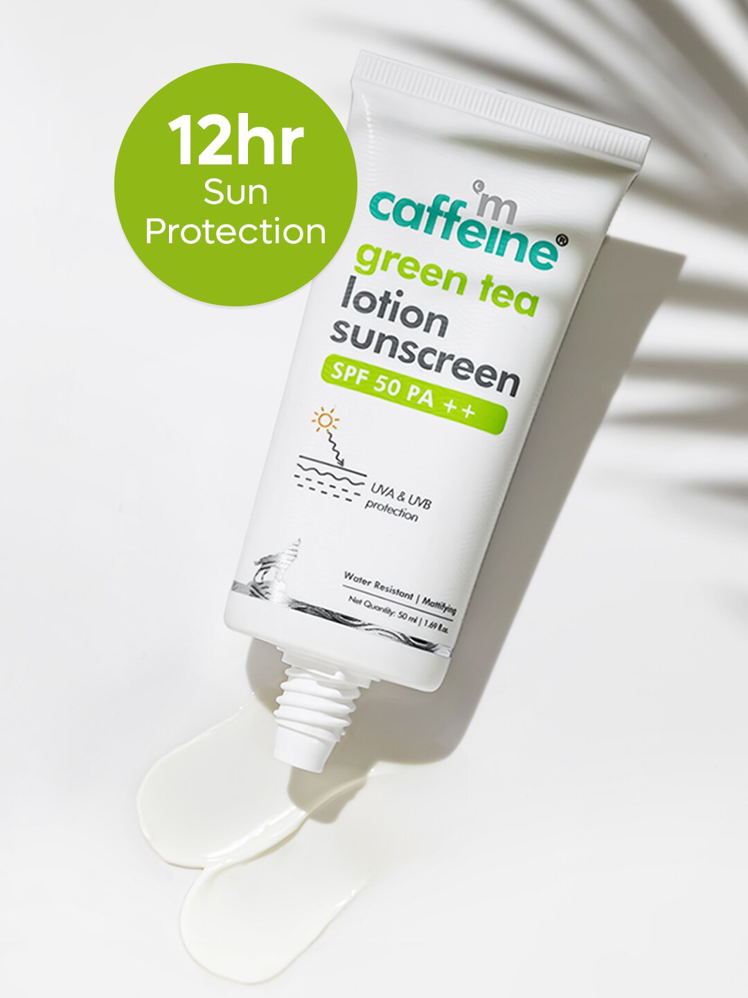 Buy MCaffeine Green Tea Lotion Sunscreen SPF 50 PA ++ 50 Ml - Face ...