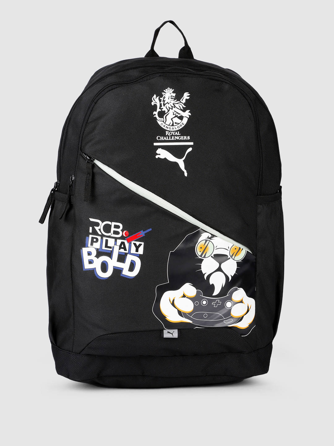 Buy Puma Unisex X RCB 2023 Arcade Typography Print Laptop Backpack ...