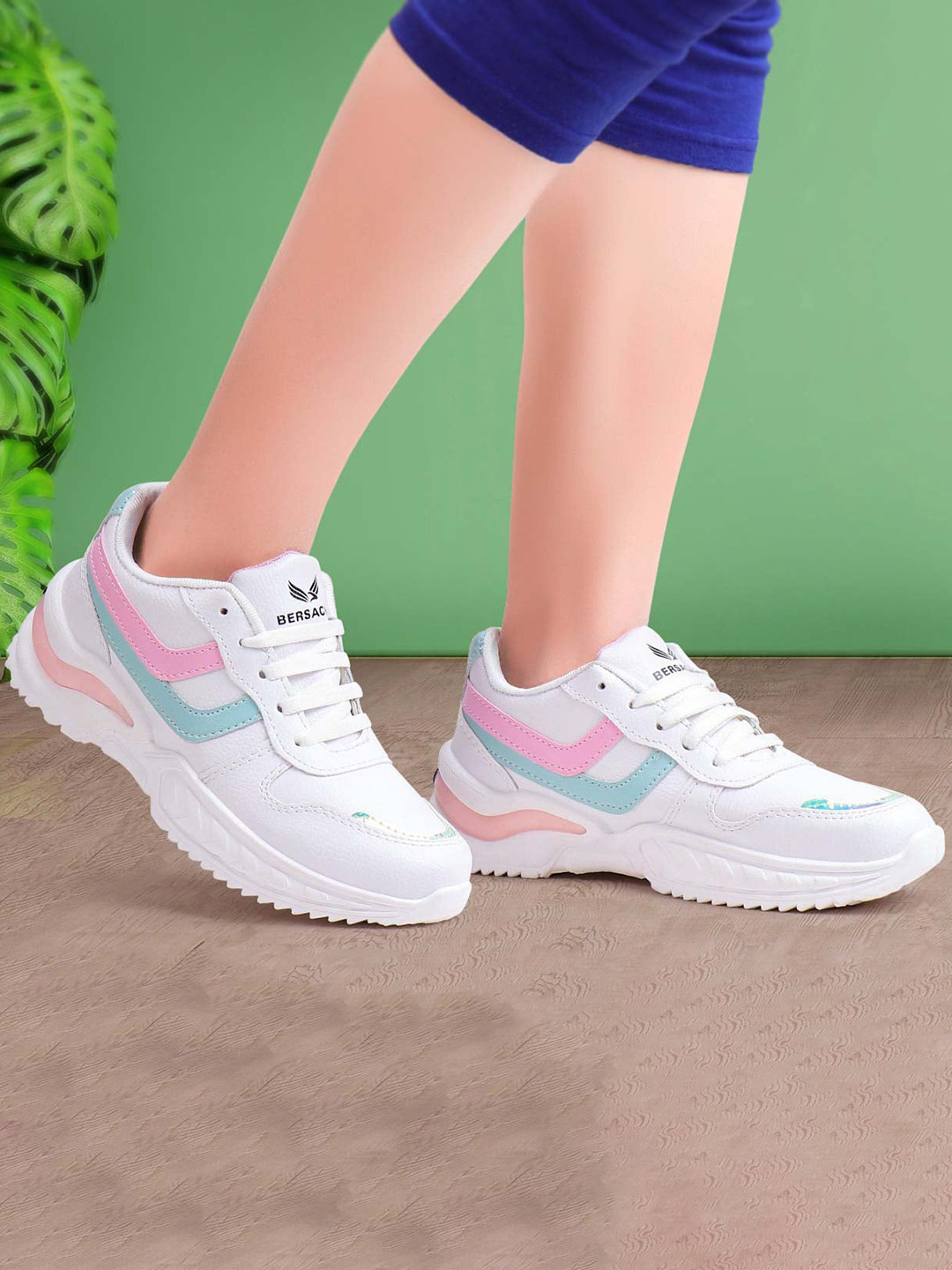 Buy BERSACHE Women Colourblocked Lightweight Canvas Comfort Insole ...