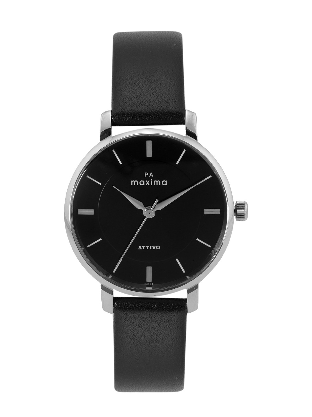 Buy Maxima Women Attivo Brass Dial & Leather Straps Analogue Watch ...