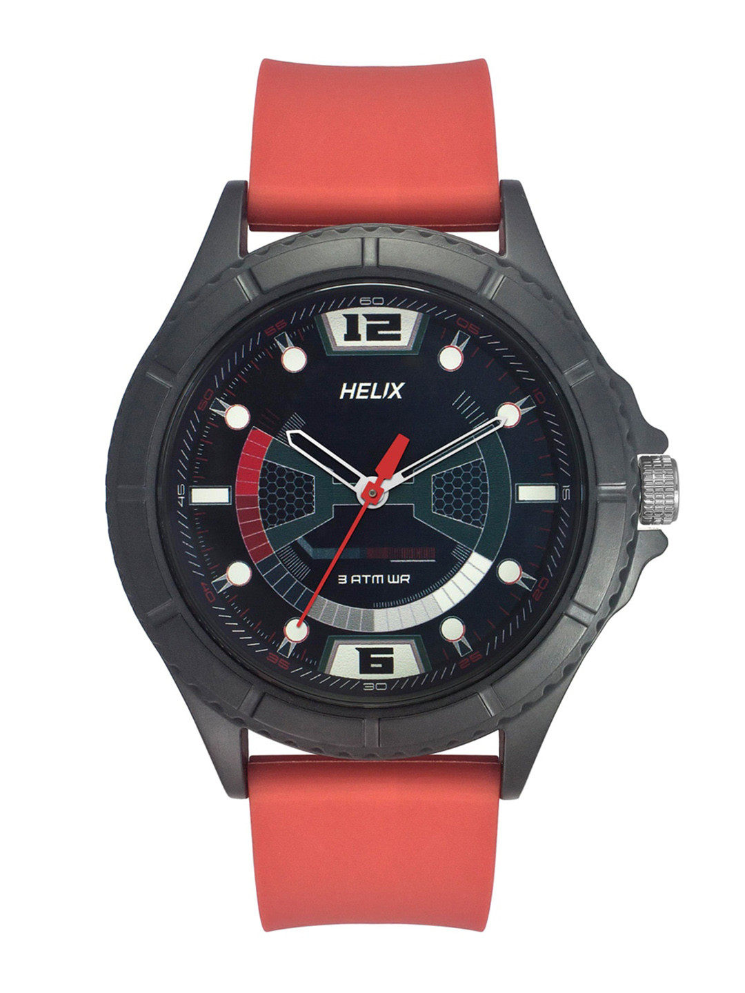 Buy Helix Men Textured Dial & Straps Analogue Watch TW033HG20 - Watches ...