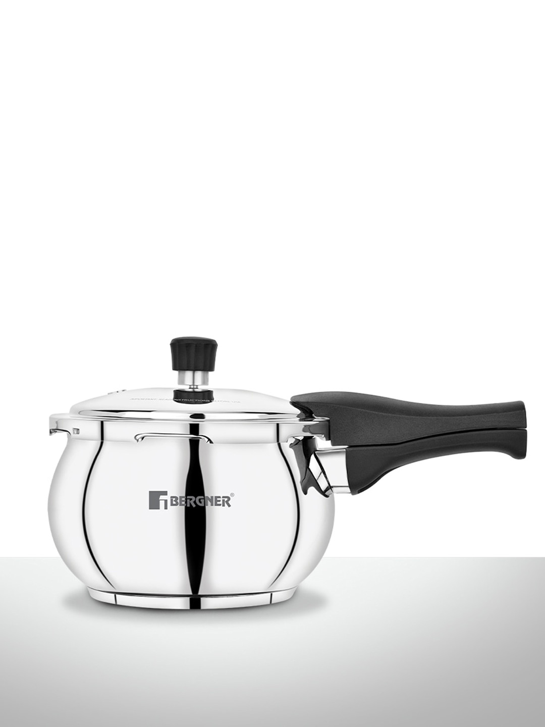 Buy BERGNER Pura Stainless Steel Induction Base Belly Shape Outer Lid ...