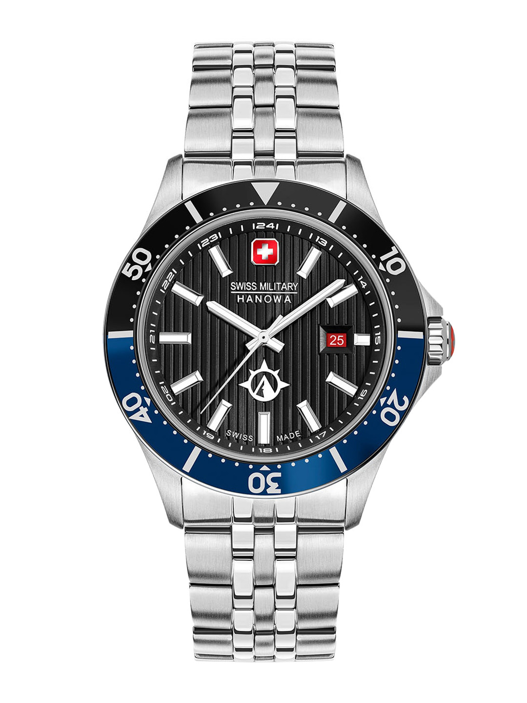 Buy SWISS MILITARY HANOWA Men Stainless Steel Bracelet Straps Analogue ...