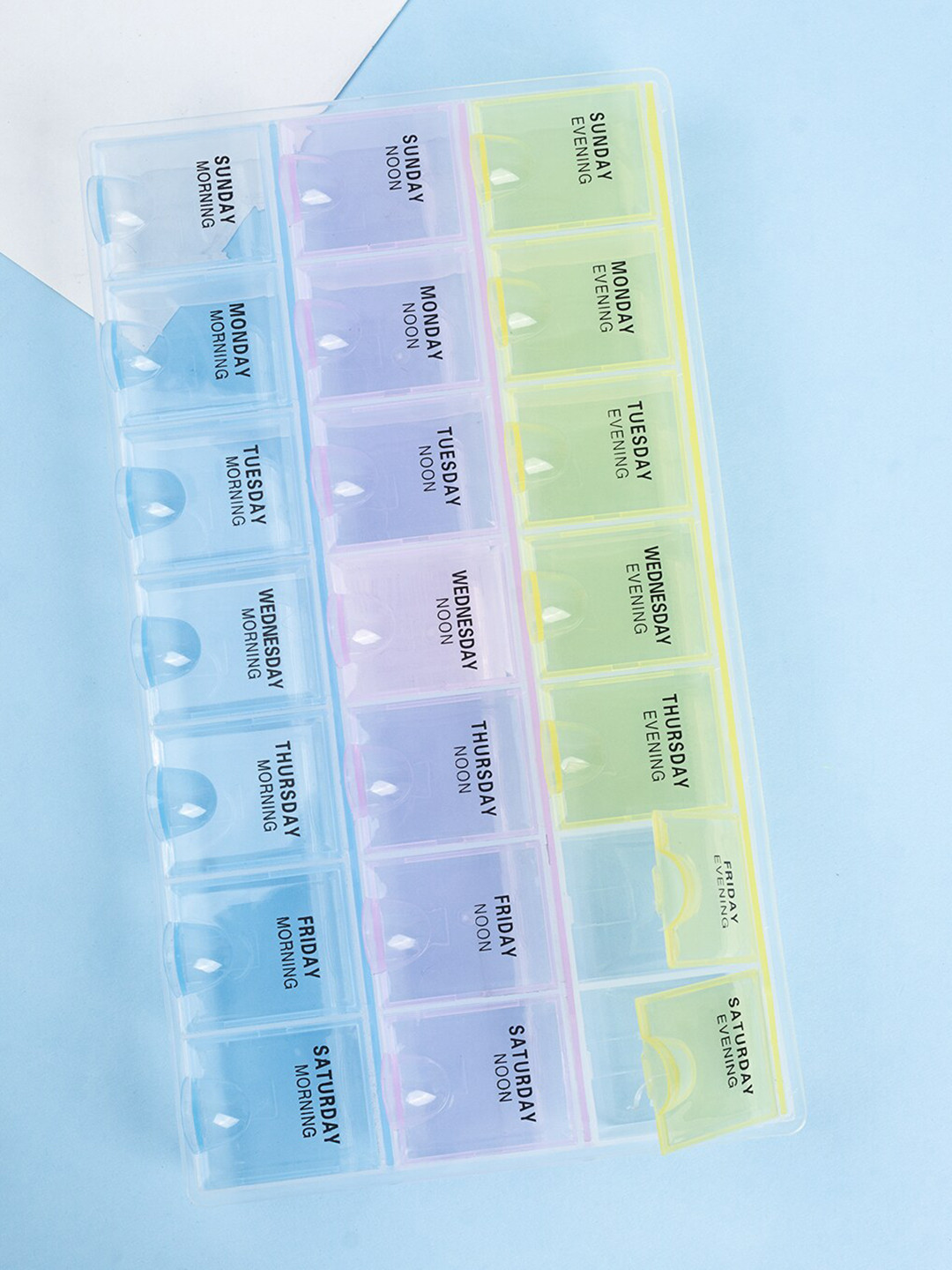 Buy MARKET99 Yellow & Pink Label Printed Water Resistant Weekly Pill ...