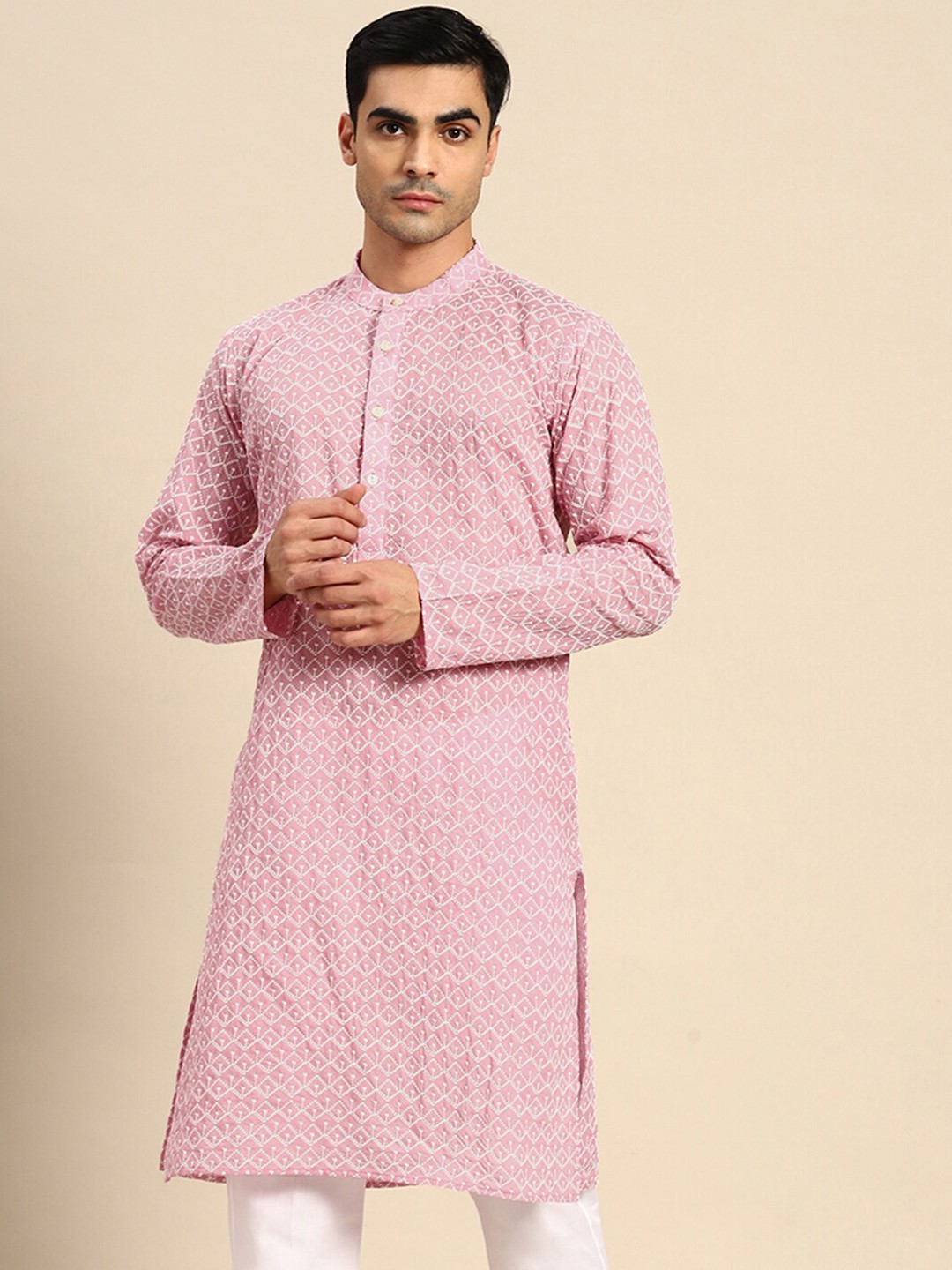 Buy Anouk Ethnic Motifs Embroidered Thread Work Kurta Kurtas For Men