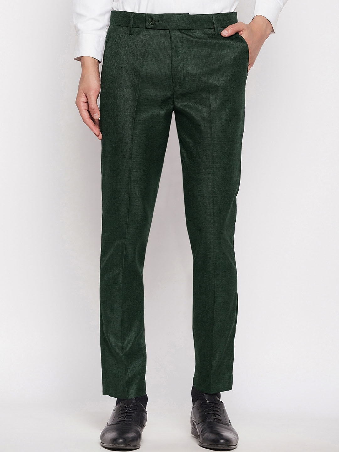 Buy Vei Sastre Men Mid Rise Plain Smart Slim Fit Formal Trousers Trousers For Men 22521656