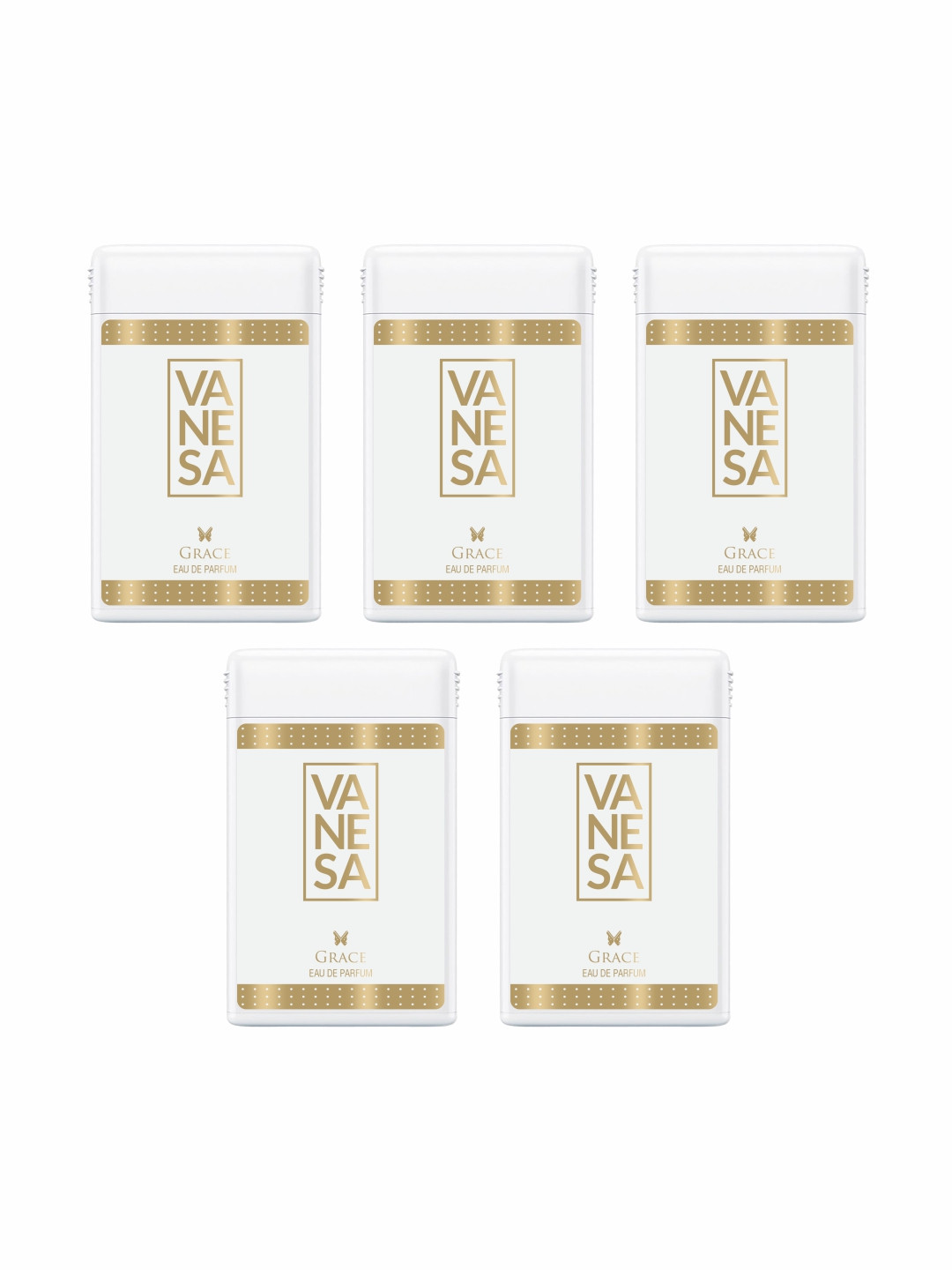 Buy Vanesa Women Set Of 5 Grace Pocket Eau De Parfum 18ml Each ...