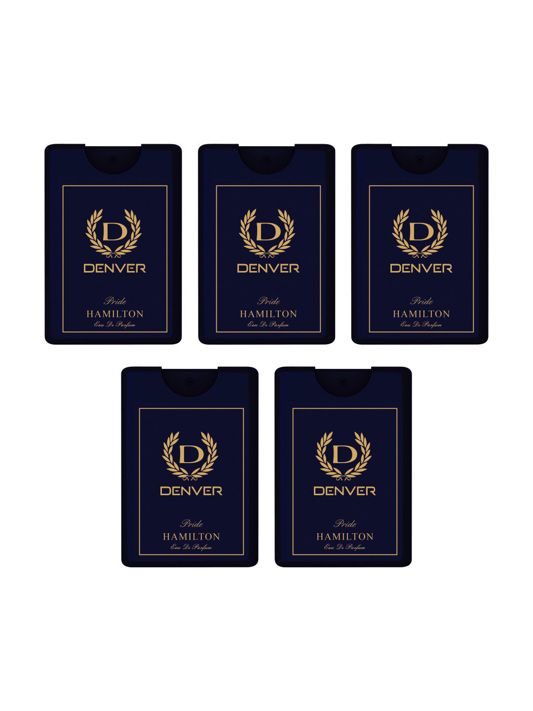 Buy Denver Men Set Of 5 Pride Hamilton Pocket Eau De Parfum 18ml Each ...