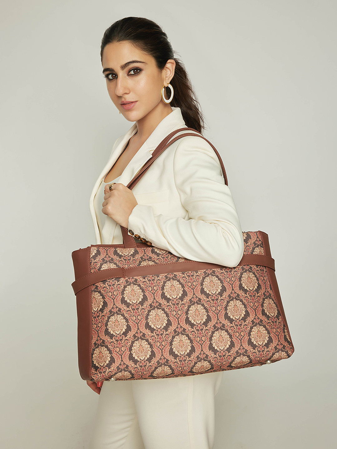 Buy ZOUK Women Ethnic Motifs Printed Jute Shoulder Bag - Handbags for ...