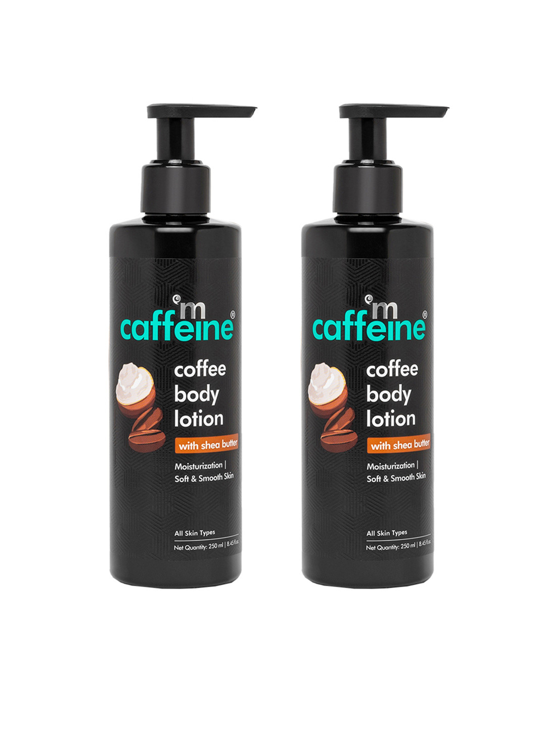 Buy Mcaffeine Set Of 2 Coffee Body Lotion With Shea Butter 250 Ml Each ...