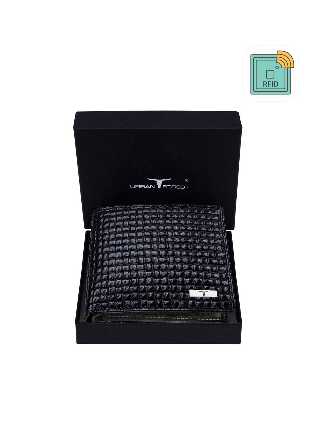 Buy URBAN FOREST Men Textured Leather RFID Two Fold Wallet - Wallets ...