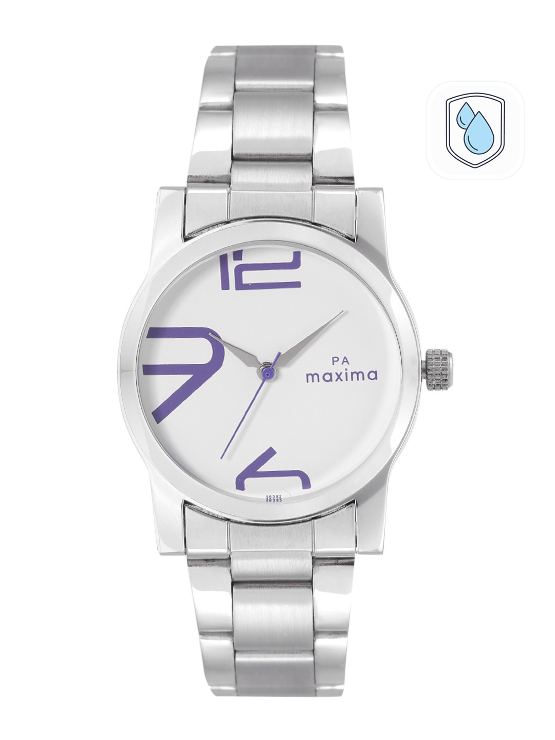 Buy Maxima Women Stainless Steel Bracelet Style Straps Analogue Watch ...