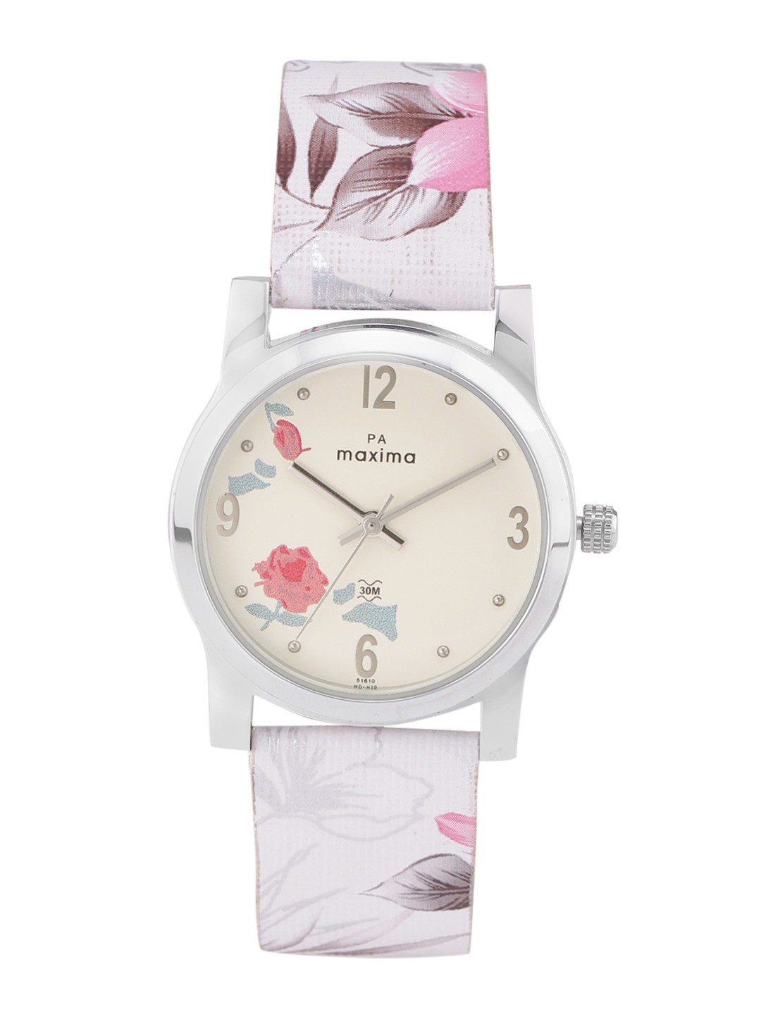 Buy Maxima Women Floral Print Analogue Watch 51610LMLI - Watches for ...