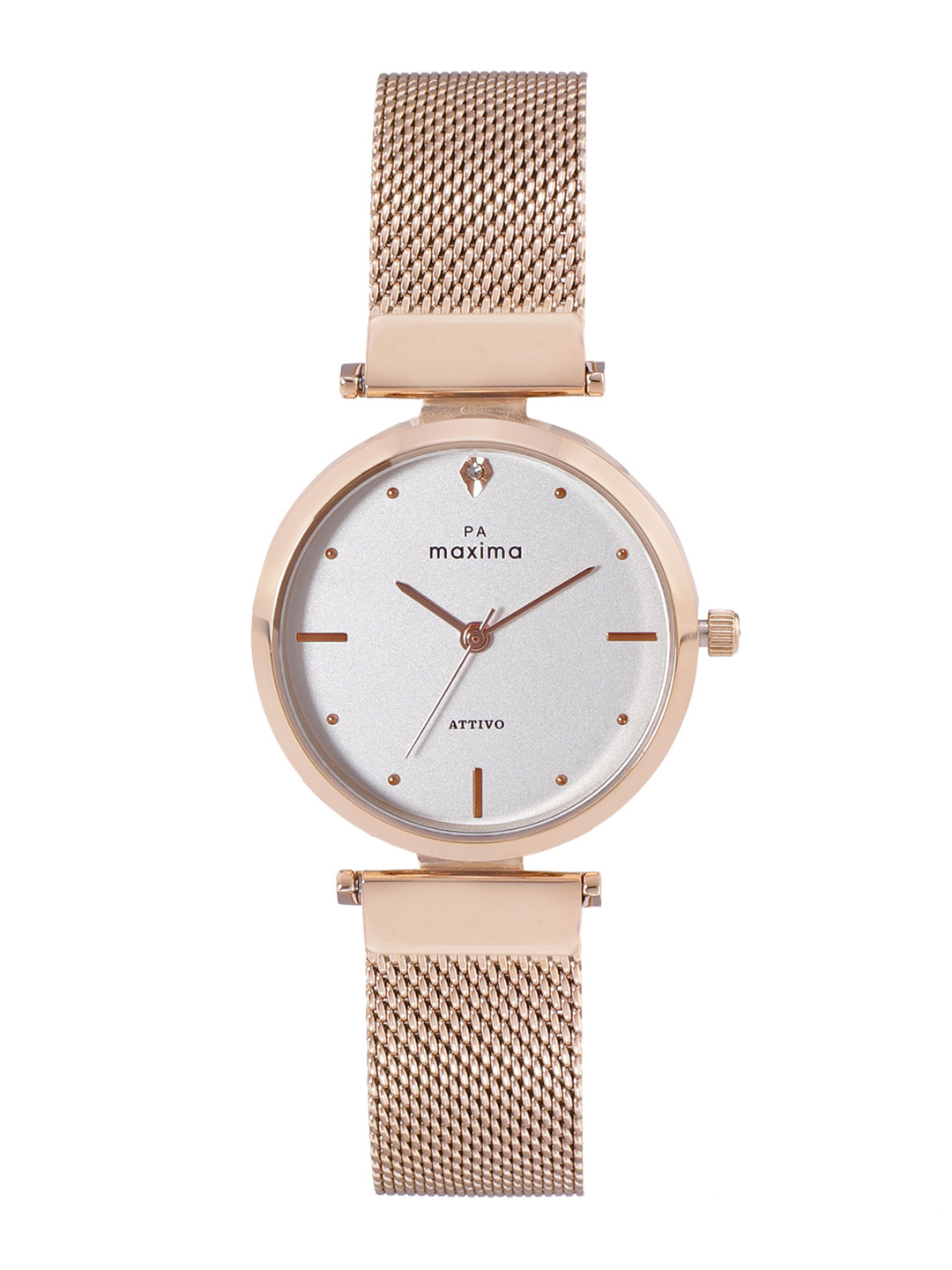 Buy Maxima Women Stainless Steel Bracelet Style Straps Analogue Watch ...