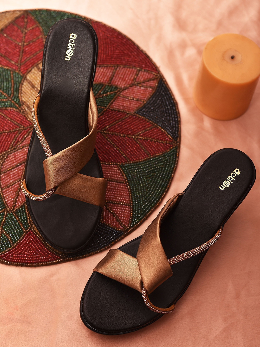 Buy Action Embellished Block Heels - Heels for Women 22525344 | Myntra