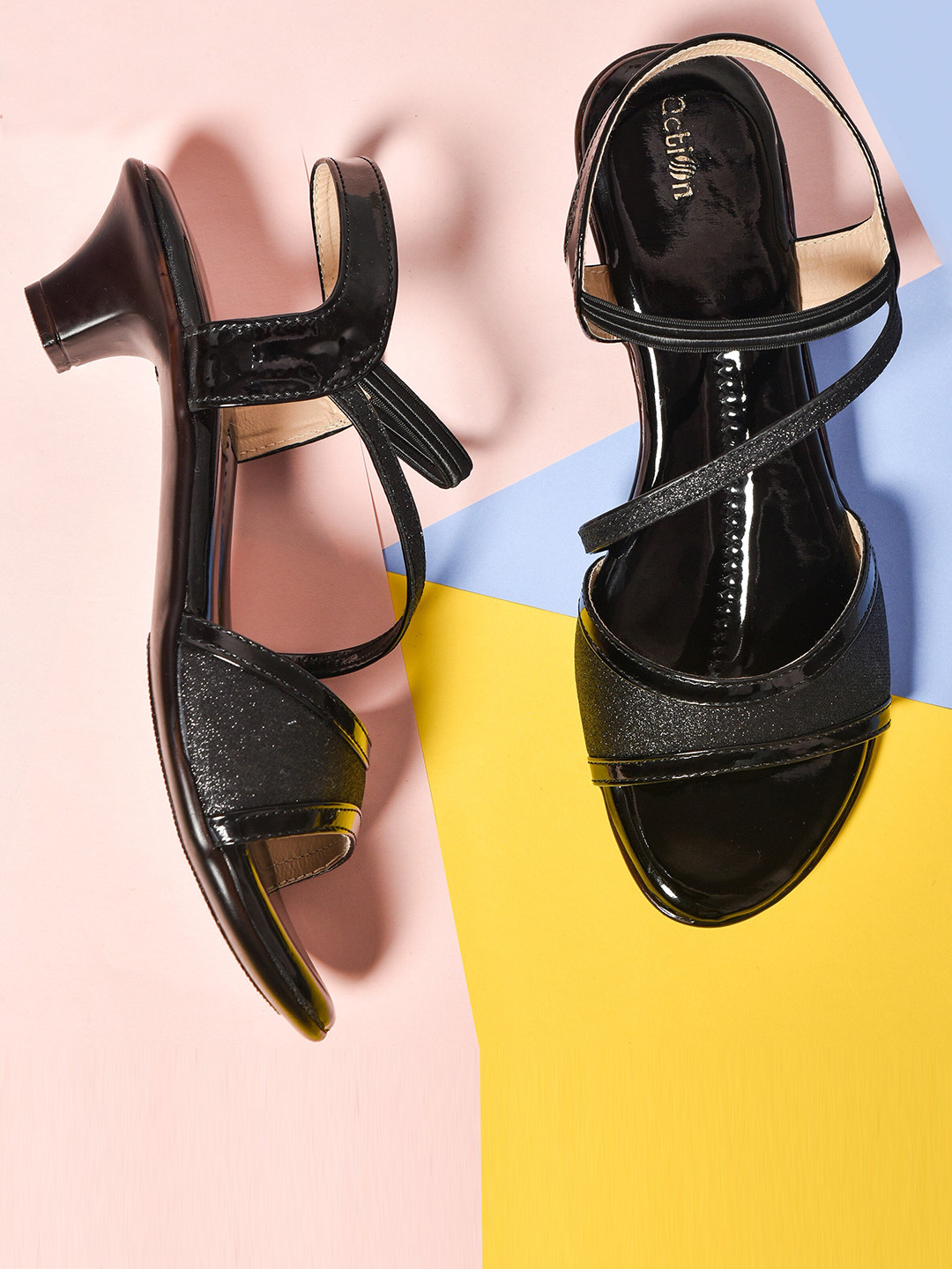 Buy Action Embellished Kitten Heels - Heels for Women 22525492 | Myntra