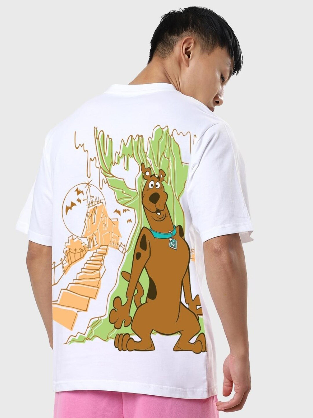 Buy Bewakoof X Official Scooby Doo Merchandise Men Scared Scoob Graphic ...