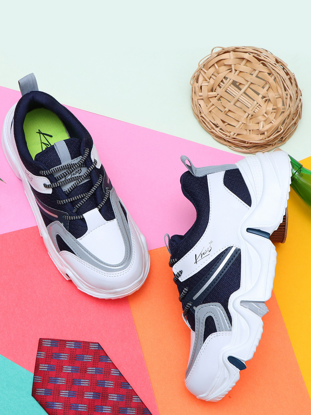 Buy Knoos Women Colourblocked Comfort Insole Mesh Contrast Sole ...