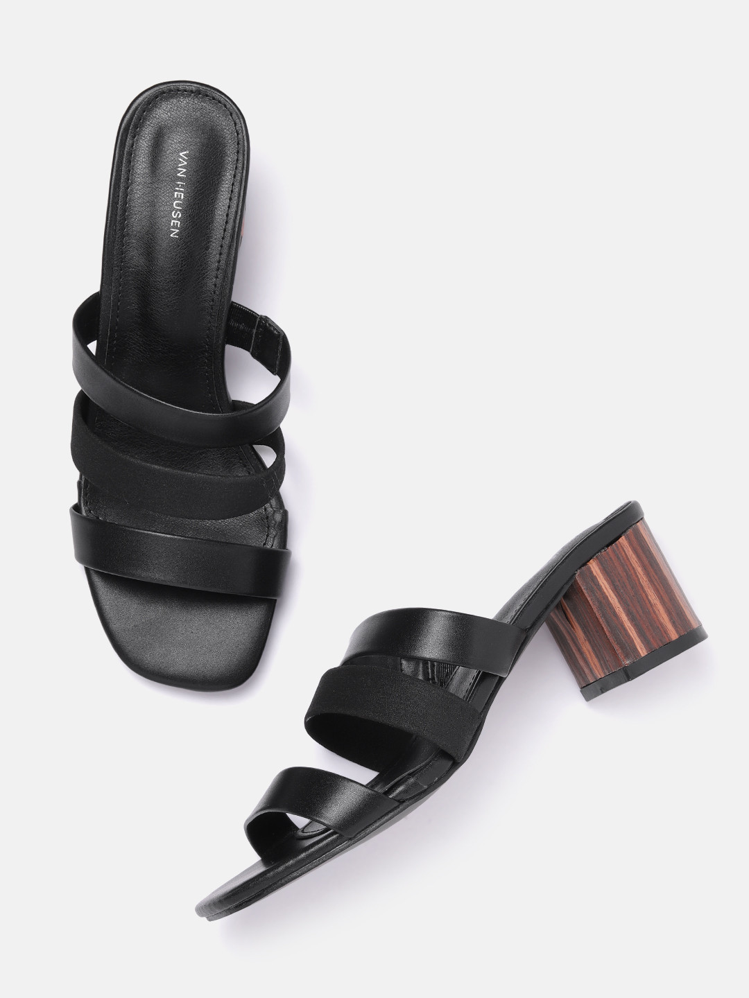 Buy Van Heusen Woman Open Toe Block Heels - Heels for Women 22547288 ...