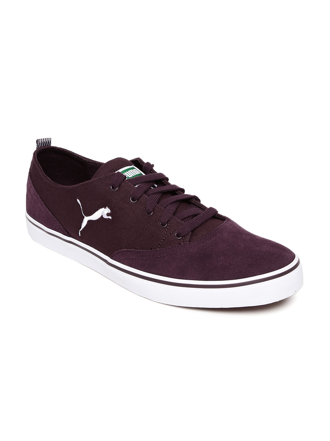 Buy Puma Men Burgundy Solid Sneakers - Casual Shoes for Men 2254941 ...