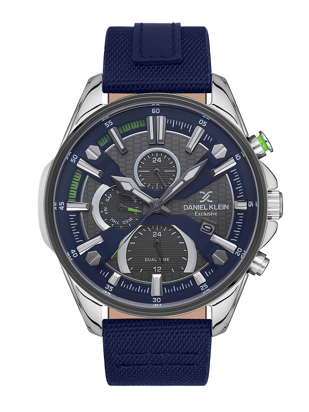 Buy Daniel Klein Men Textured Dial & Straps Analogue Multi Function ...