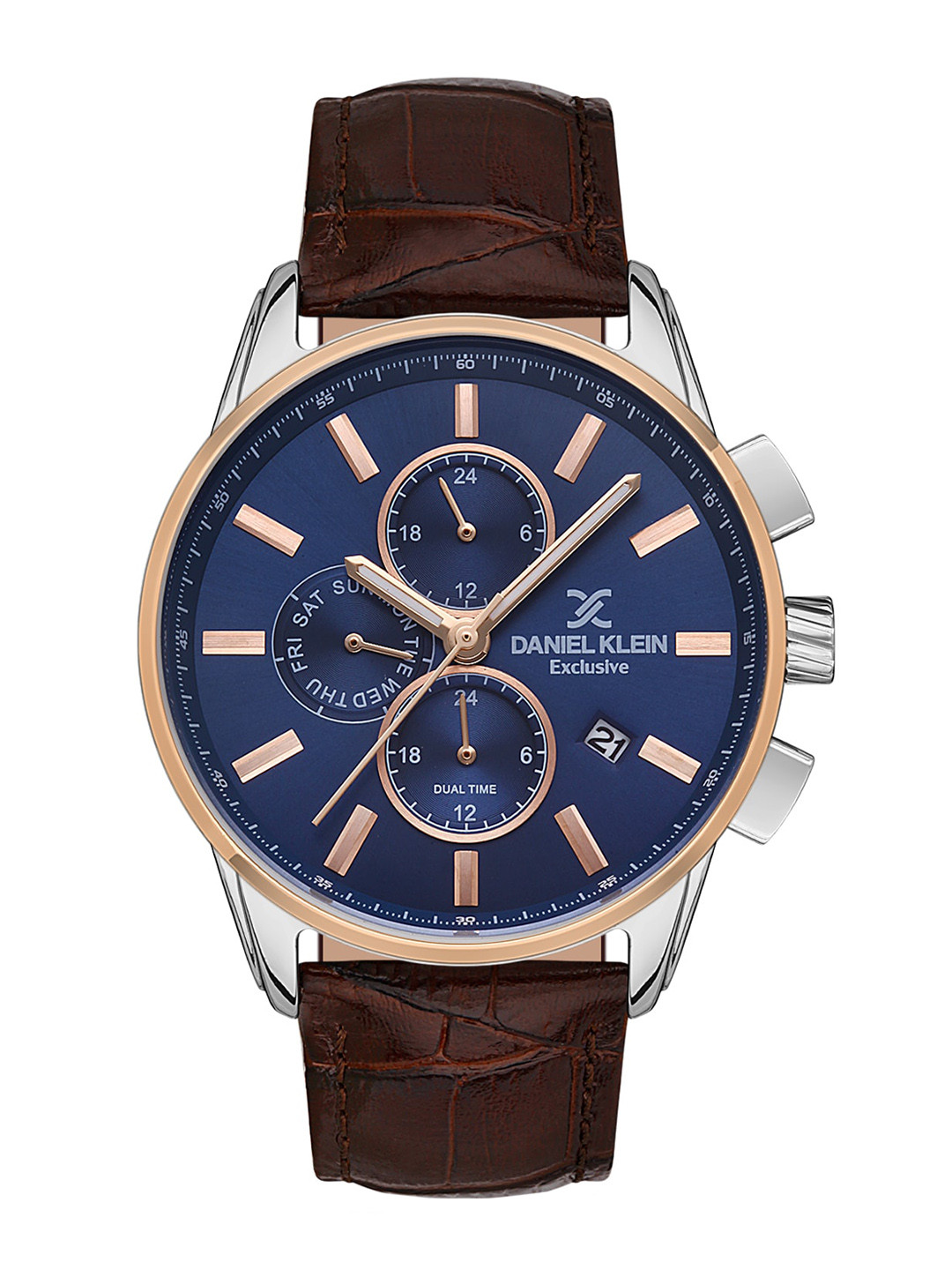 Buy Daniel Klein Men Dial & Leather Straps Analogue Multi Function ...