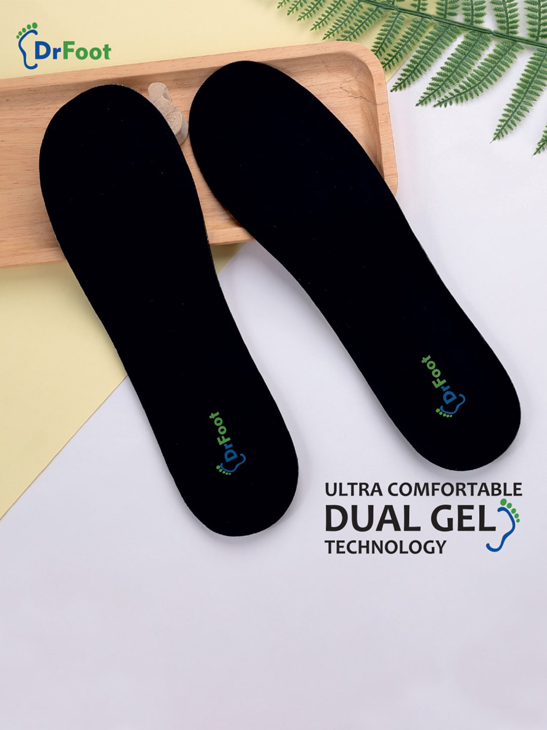 Buy Dr Foot Men Dual Anti Microbial Gel Insoles - Shoe Accessories for ...